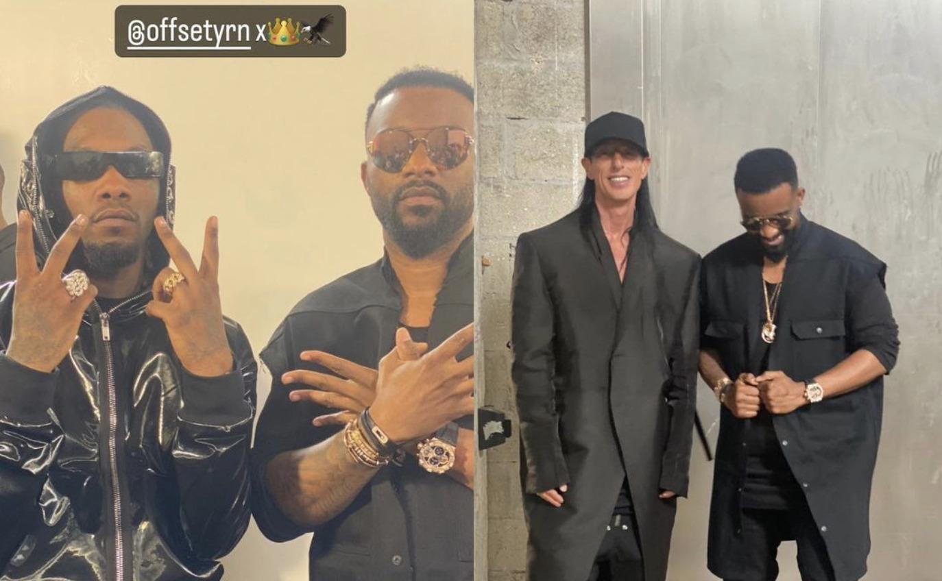 Fally Ipupa et Offset au défilé Rick Owens – Mbote