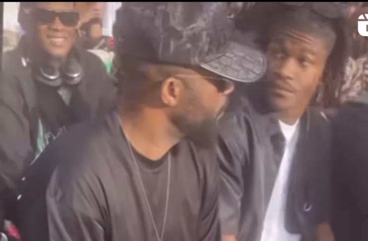 Fally Ipupa et son fils Marcosins à Quai 54, la plus grande compétition de streetball de France ...