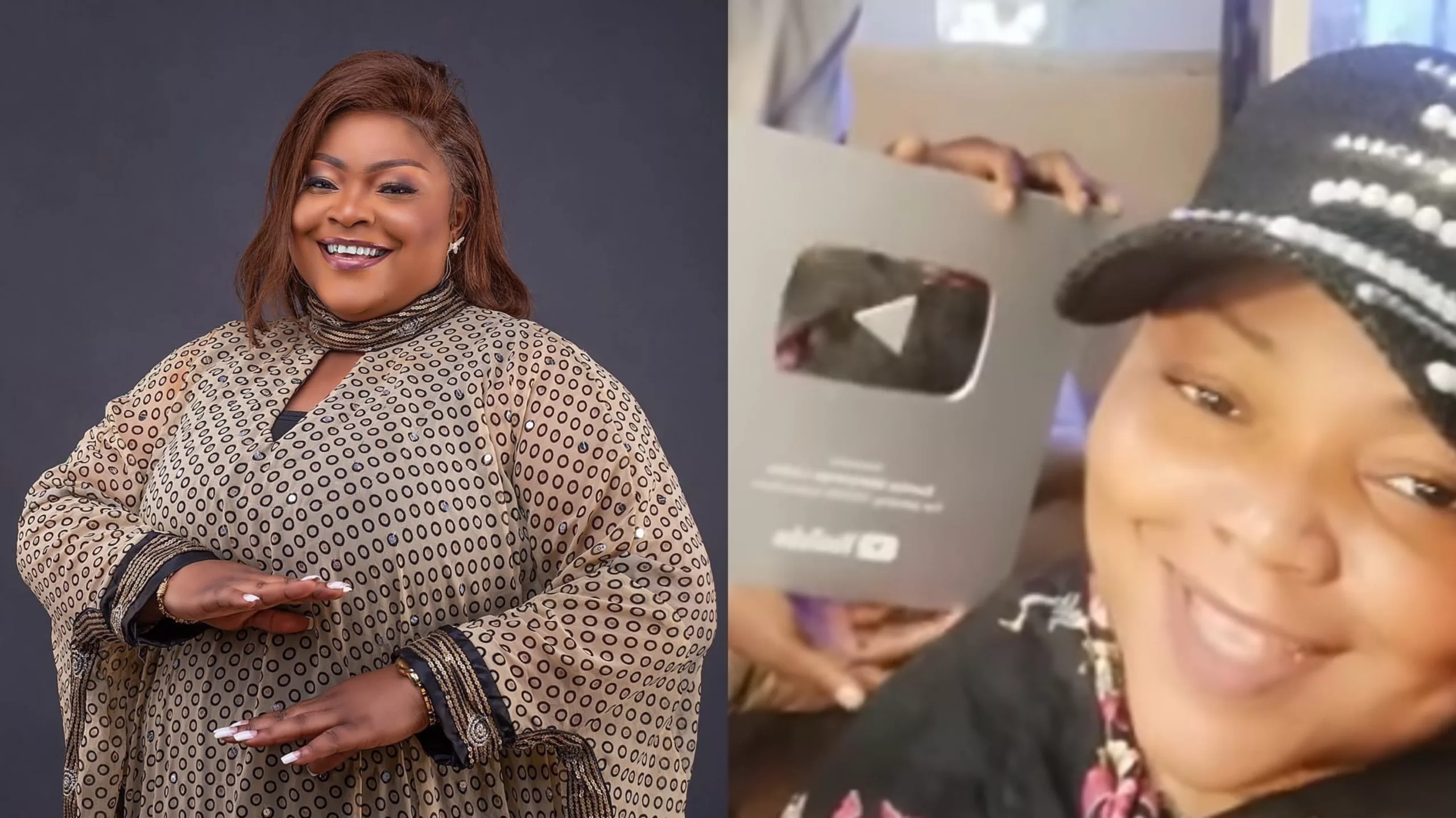 Eunice Manyanga reçoit sa plaquette YouTube Sliver pour ses 100 milles ...