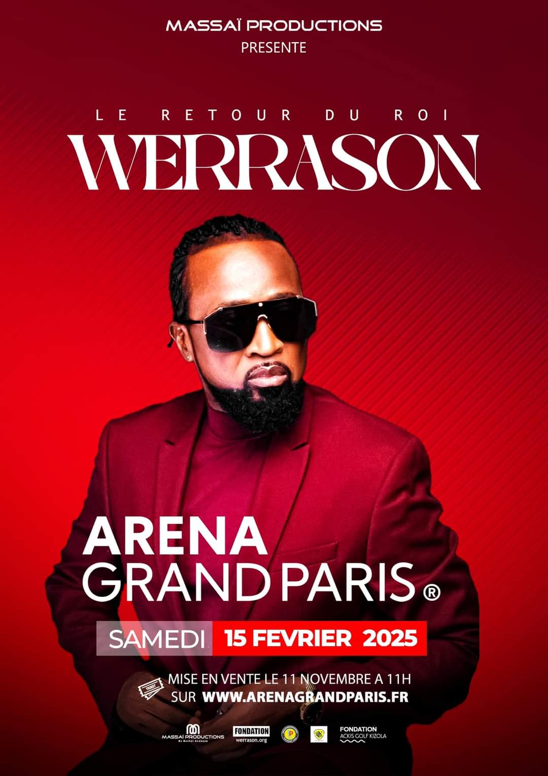 Werrason de retour à Paris en concert à l'Arena Grand Paris le 15 ...
