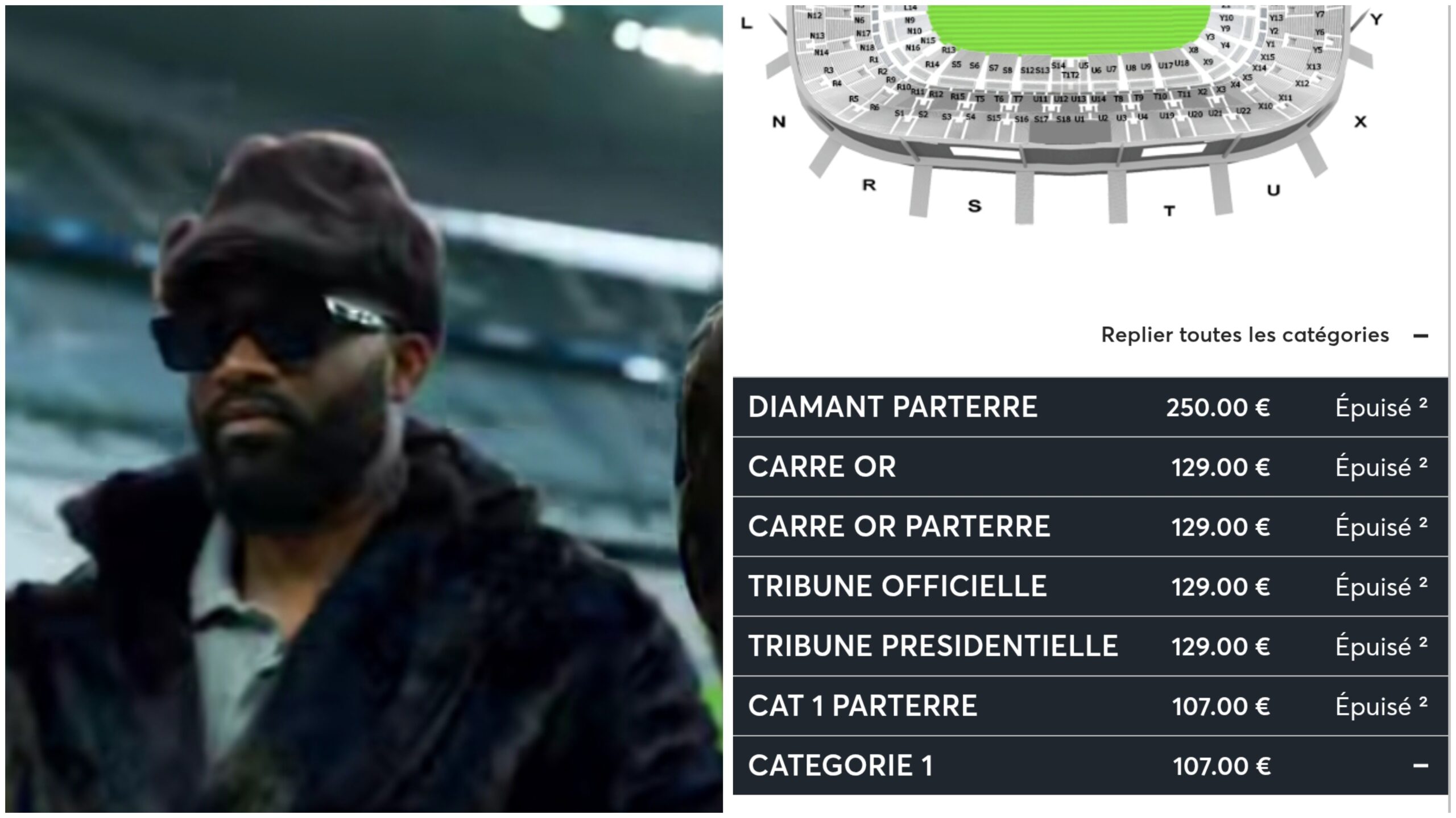 Ticketmaster annonce sept catégories sold-out sur onze, une heure après ...