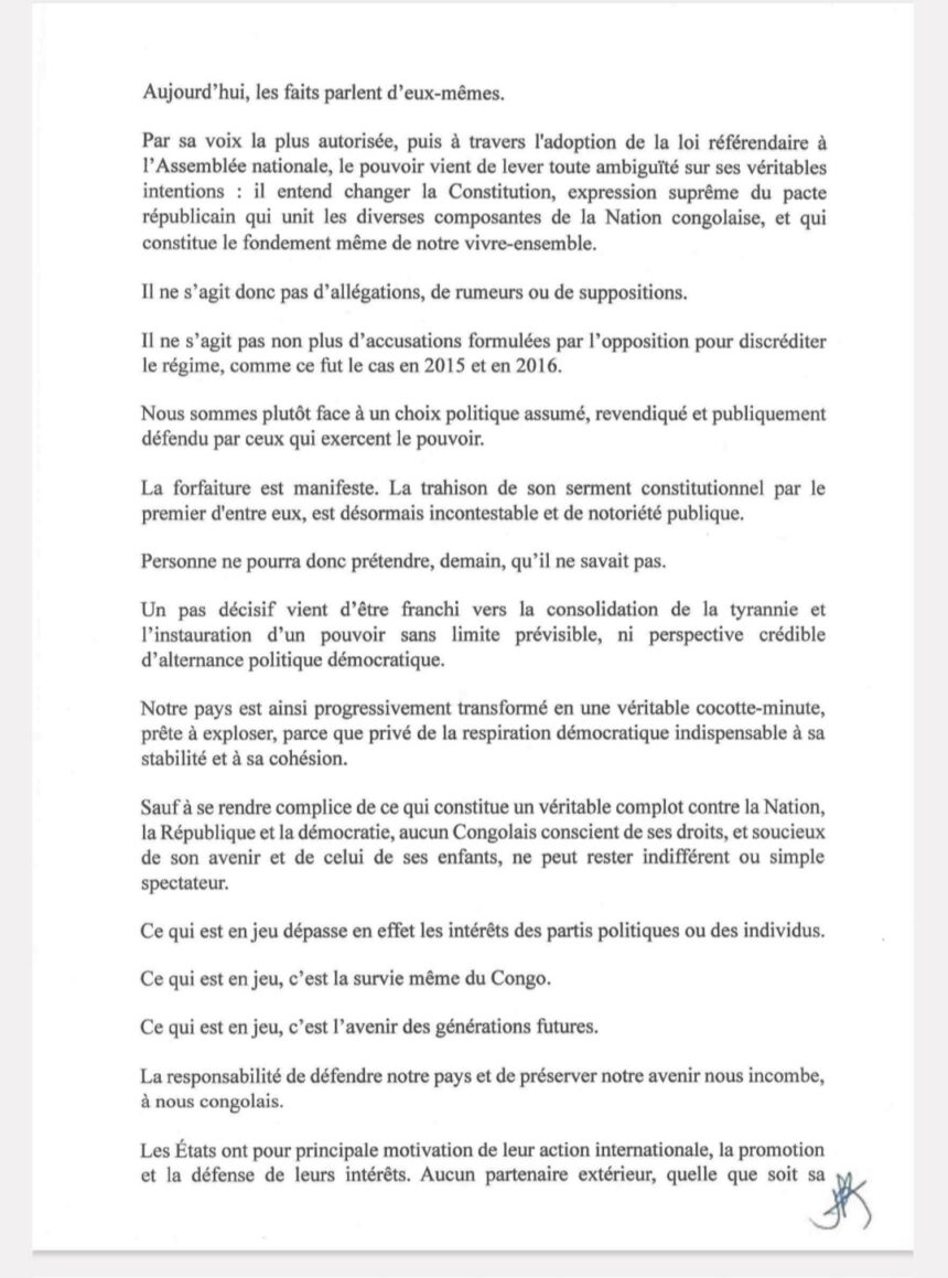 RDC : Joseph Kabila sort du silence et appelle à la « résistance ...